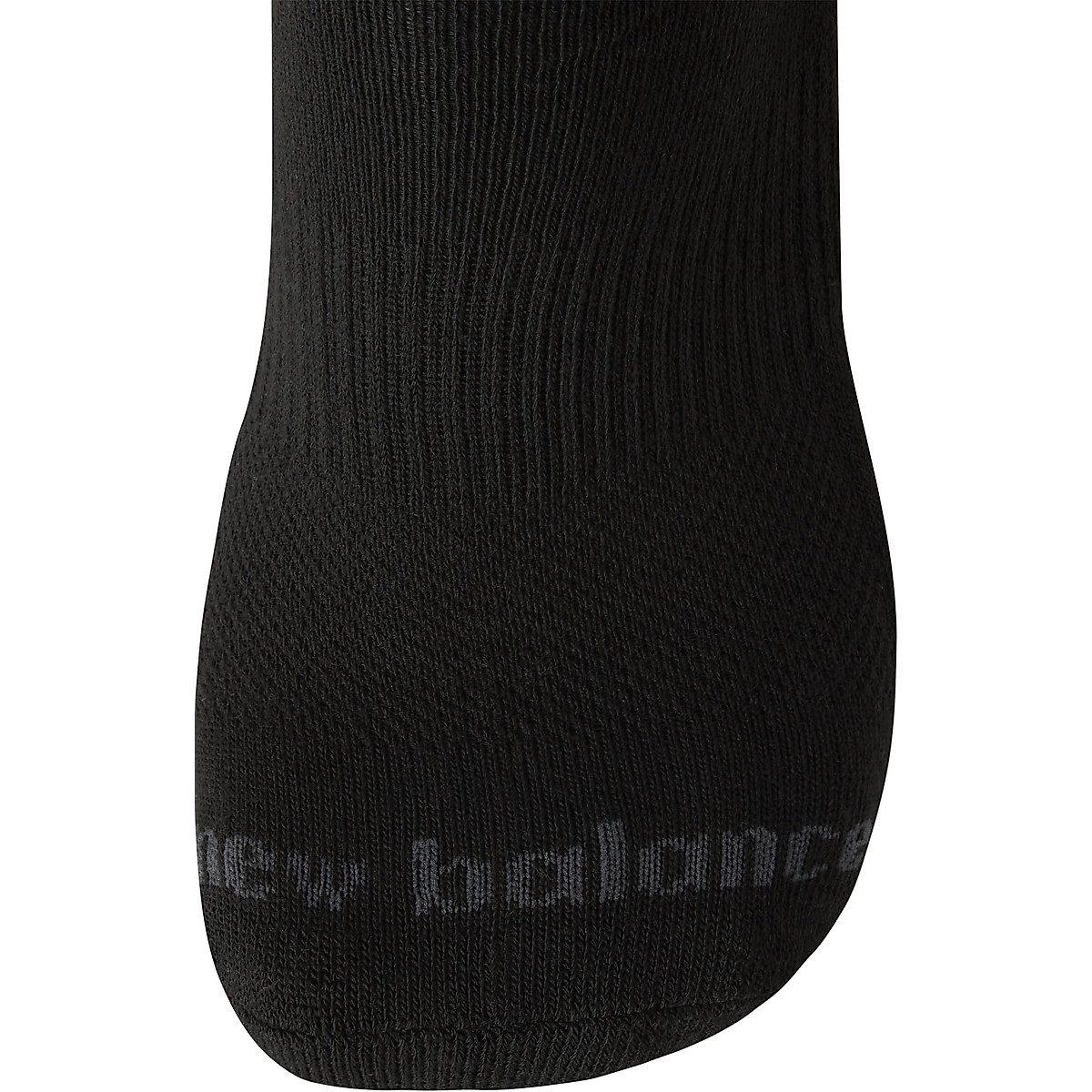 New Balance Men's Athletic Arch Compression Cushion Comfort Quarter Socks (6 Pack), Size 6-12.5, White/Grey