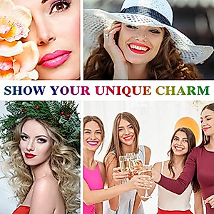 WYBLZPXZ 6 Colors Wine Lip Tint,Liquid Wine Lipstick,Wine Tint Lip Stain,Matte Long Lasting Waterproof Lip Gloss Set for Creating Natural Moisturizing Lip Makeup