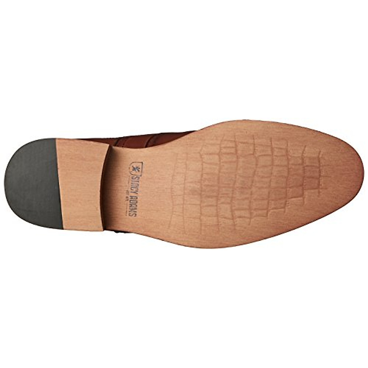 Stacy Adams Men's Dunbar-Wingtip Oxford, Cognac, 10.5 W US