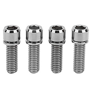 Mountain Stem Screw, Road Bike Stem Screw, Light Weight 4Pcs Portable for Road Bicycles Mountain Bike(Silver)