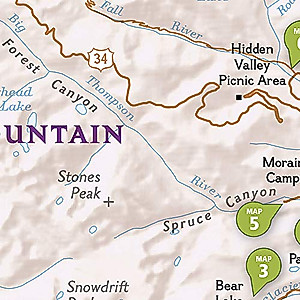 Rocky Mountain National Park Day Hikes Map (National Geographic Topographic Map Guide, 1701)
