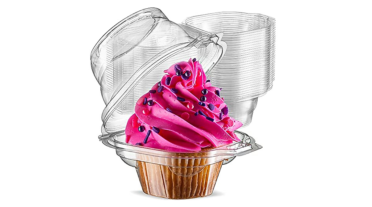 Prestee Individual Cupcake Containers - 50 Pack