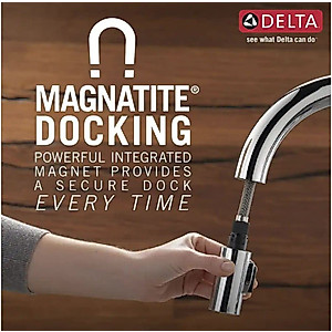 Delta 19826TZ-SPSD-DST Greydon Touch2O Single Handle Pull Down Sprayer Kitchen Faucet with ShieldSpray Technology in SpotShield Stainless Steel (Soap Dispenser and Deck Plate Included)