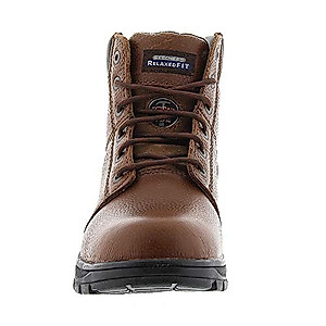Skechers for Work Men's Workshire Relaxed Fit Work Steel Toe Boot,Brown,11 M US
