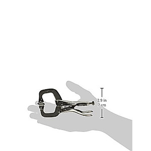 IRWIN VISE-GRIP C Clamp, Locking with Swivel Pads, 4-inch (165)