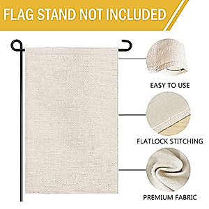 Furiaz Daisy Bee Spring Summer Garden Flag, House Yard Lawn Decorative Small Flag Honeycomb Flower Home Outside Decoration Sign, Floral Hive Farmhouse Burlap Outdoor Welcome Decor Double Sided 12x18