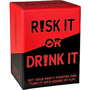 Fun Drinking Game for Parties: 150 Hilarious Dares & Risky Questions for Adults Games Nights - Adult Cards for Party Pregames, College or Bachelorette