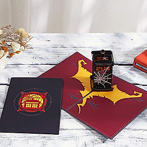 AITpop Thank You 3D Greeting Cards-Tardis of DOCTOR WHO for Halloween,Encouragement Card Birthday Gifts Graduation Card Greeting Card,3D Pop Up Card Tardis Dr.who Cards Halloween pop up cards