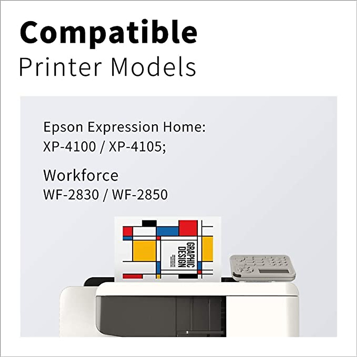 212 XL 212XL Ink Cartridges for Epson Printer Remanufactured Replacement for Epson 212 212XL Ink Combo Pack Work with Workforce WF-2850 WF-2830 Expression Home XP-4100 XP-4105 (5-Pack)