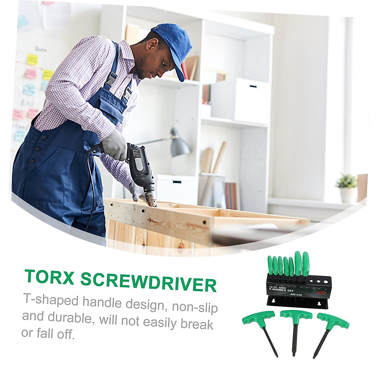 VILLCASE 1 Set star iron suite plum bossom handle tools for T-shaped Screwdriver screwdriver Repair Tool hand tools 45# steel precision screwdriver Screwdriver repair wrench