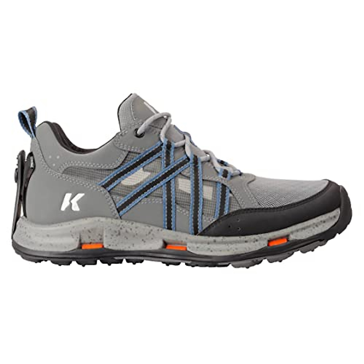 Korkers Men's All Axis Shoe - All Terrain Warm Weather Performance Water Shoe - Included Interchangeable TrailTrac Sole/Size 12