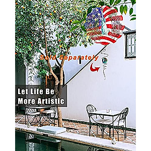 Metal Wind Spinners Outdoor Large,USA Statue of Liberty Craft Spinner Hanging Decor,12in Yard Ornaments 3D Kinetic Spinner,Patriotic American Flag Wind Spinner Gift,Wind Catchers & Spinners Garden Art