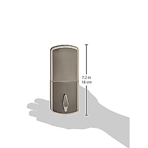 MiLocks WF-02SN Digital Deadbolt Door Lock with Keyless Entry via Remote Control for Exterior Doors, Satin Nickel