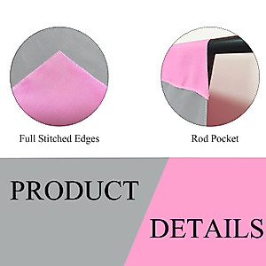 KUKUSOUL 5x7ft Polyester Pink Photo Backdrop Grey Backdrop for Photography 2-in-1 Curtain Backdrop Reversible Background for Photography KUSKX001