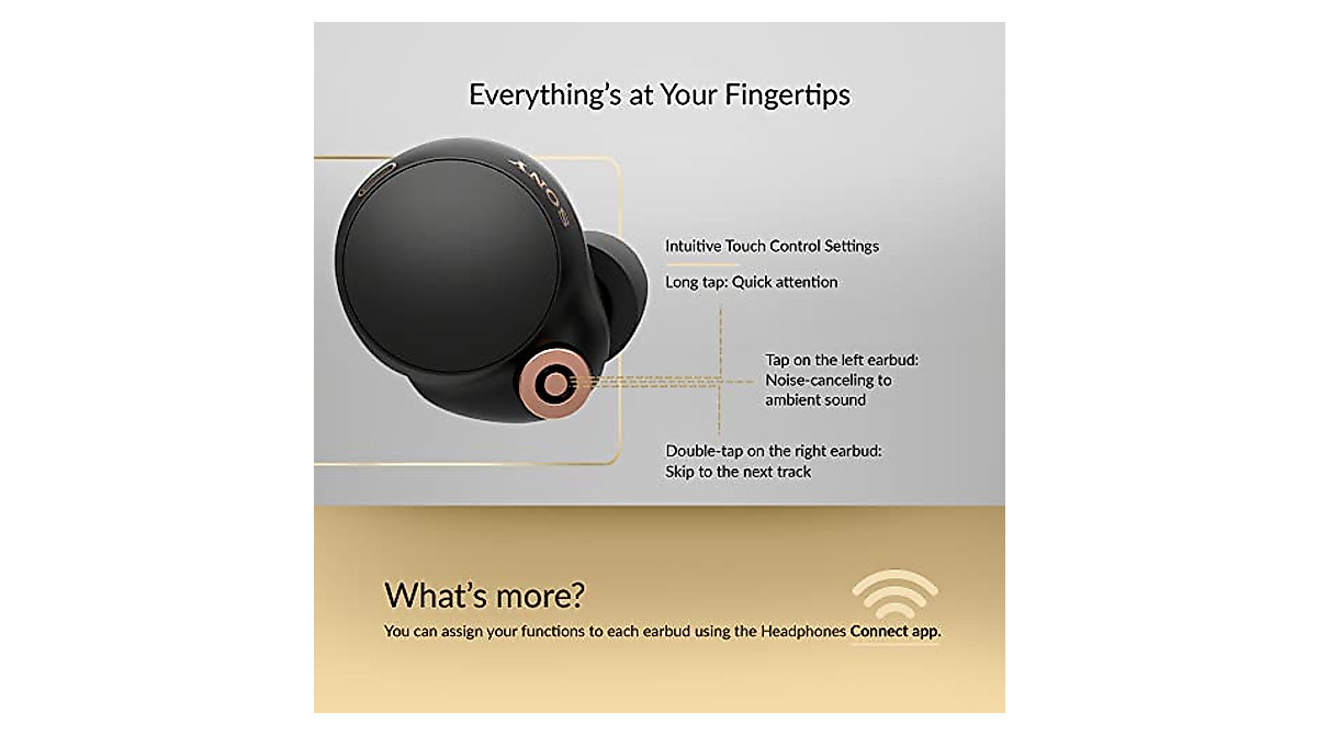 Sony WF-1000XM4 True Wireless Noise Cancelling Earbuds - Bundle Deal