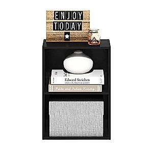 Furinno Luder Bookcase / Book / Storage, Blackwood 2-Tier