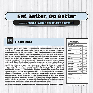 Nature's HUG Dry Dog Food, Puppy-Medium & Large Breeds, 20 lb. Bag, Chicken Flavor Plant-Based Protein Vegetarian Kibble, Grain-Free, Allergen-Free, Complete Protein & Balanced Nutrition