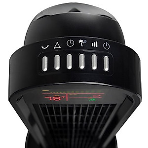 Ozeri 360 Oscillation, Micro-Blade Noise Reduction Technology Tower Fan, Black