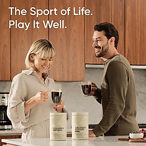 Sports Research Multi Collagen Protein Powder (Type I, II, III, V, X) with Hyaluronic Acid + Vitamin C | 5 Types of Food Based Collagen, 30 Servings (Unflavored)