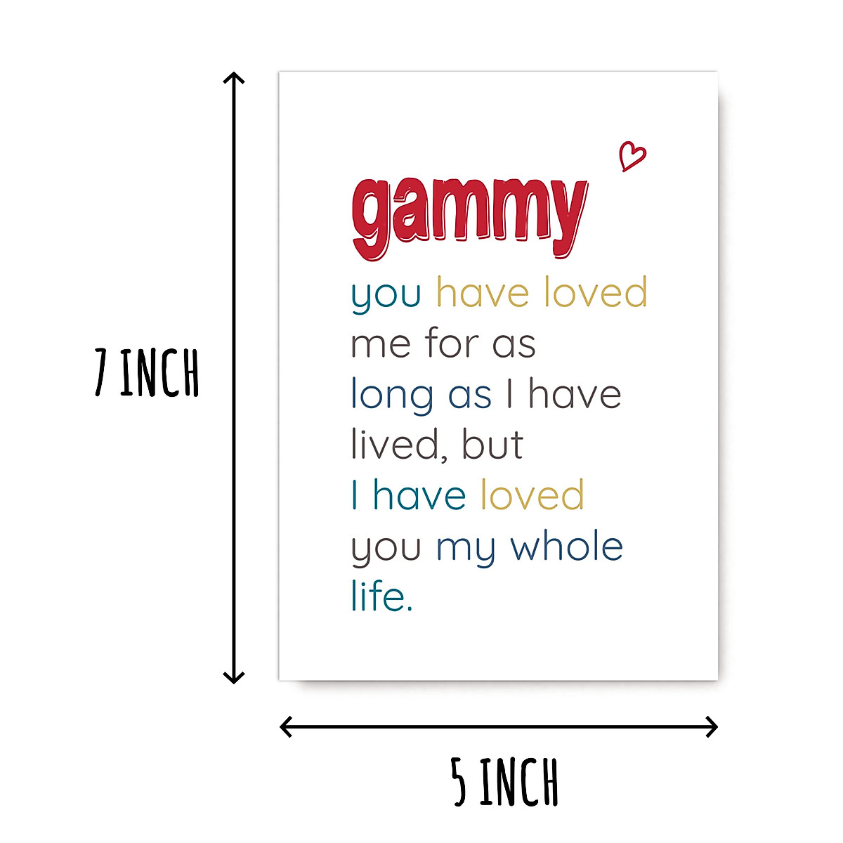 Gammy You Have Loved - Special Gammy's Day Card - Birthday Card For Gammy - Sentimental Card For Gammy - Meaningful Card For Gammy…