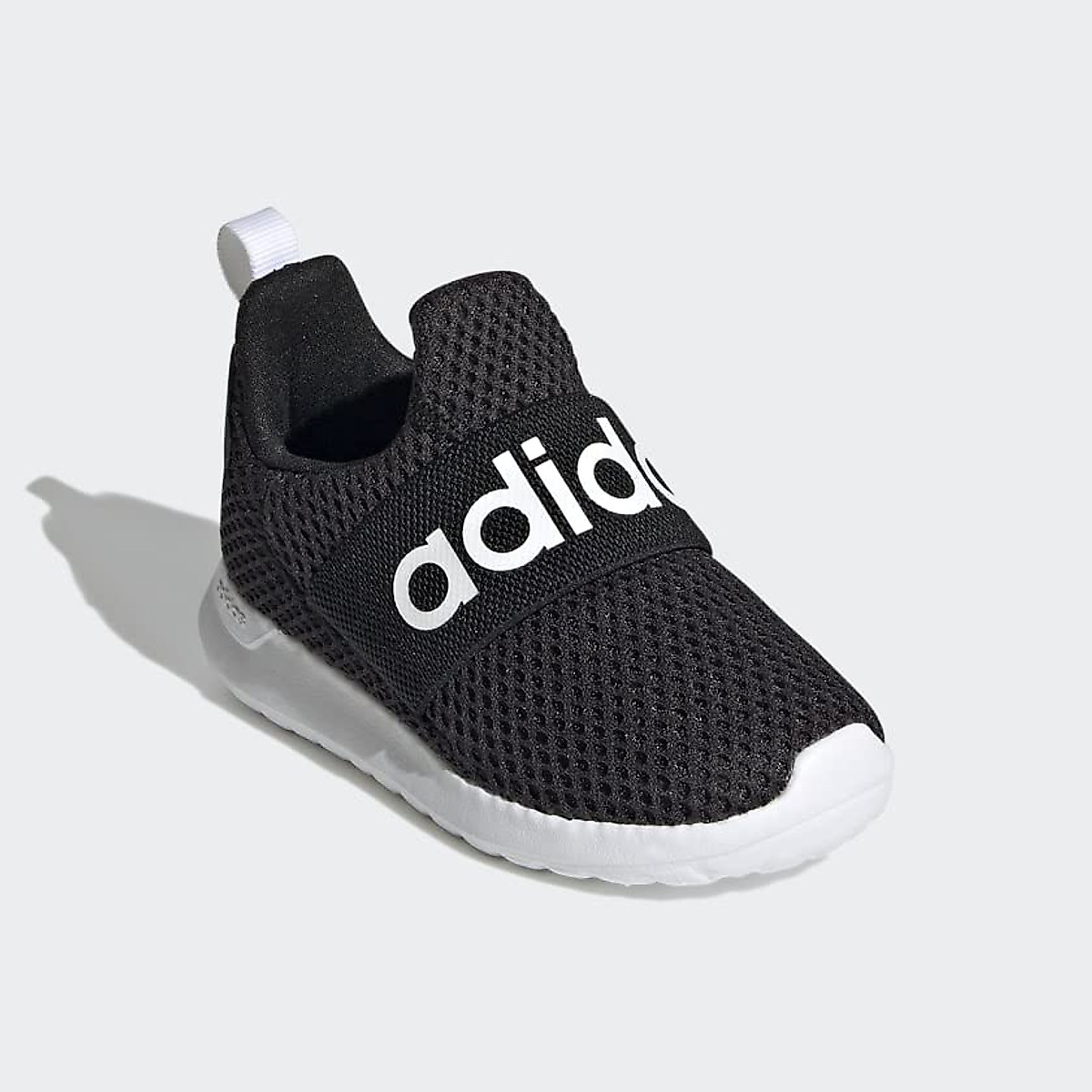 adidas Baby Lite Racer Adapt 4.0 Running Shoe, Black/Black/White, 4 US Unisex Infant