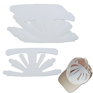FKUMLUN 20 Pcs Baseball Caps Inserts Shapers,Plastic Hat Support Brim Holder Cap Inner Liner Holder,White for Women Men