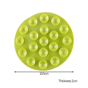 (Pack of 2) Creative Children's Tableware Sucker Baby Kids Magic Suction Mat Portable Double-Sided Suckers Anti-Slip Plate Bowl Cutlery Placemat(Rose Red)