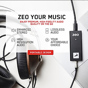 Antelope Audio ZEO Portable Hi-Fi Audio DAC and Headphone Amp with USB Input and 3.5mm Output