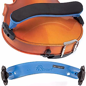 EVEREST Spring Collection Violin Shoulder Rest 4/4, Blue