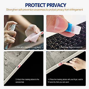 Mobestech 4 Pcs Camera Privacy Cover Computer Camera Cover Camera Cover for Laptop Cute Cord Holder Phone Slide Blocker Cell Phone Webcam Cover Slide for Desktop Red Abs Slider Flat Pill