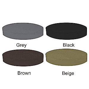 CALIDAKA Outdoor Hot Tub Cover Round Spa Solid Shade Portable Waterproof Moisture Proof Anti UV Foldable, 4 Colors