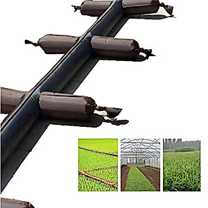 Pool Above Ground Garden Irrigation Water Hose, Easy To Inject Water Double Sided Fountain Tear Resistance Thickening Oxford Customizable Length And Color ( Color : Black+Silver , Size : 20m )