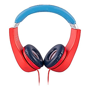 Sakar Kids Safe Over The Ear Headphones, Volume Limiter for Developing Ears, 3.5MM Stereo Jack, Recommended for Ages 3-9
