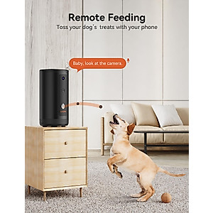 WOPET Smart Pet Camera:Dog Treat Dispenser, Full HD WiFi with Night Vision for Pet Viewing,Two Way Audio Communication Designed for Dogs and Cats,Monitor Your Pet Remotely