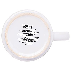 Silver Buffalo Winnie the Pooh 100 Acre Wood Destination 4-Pack Ceramic Mug Stack, 10-Ounces