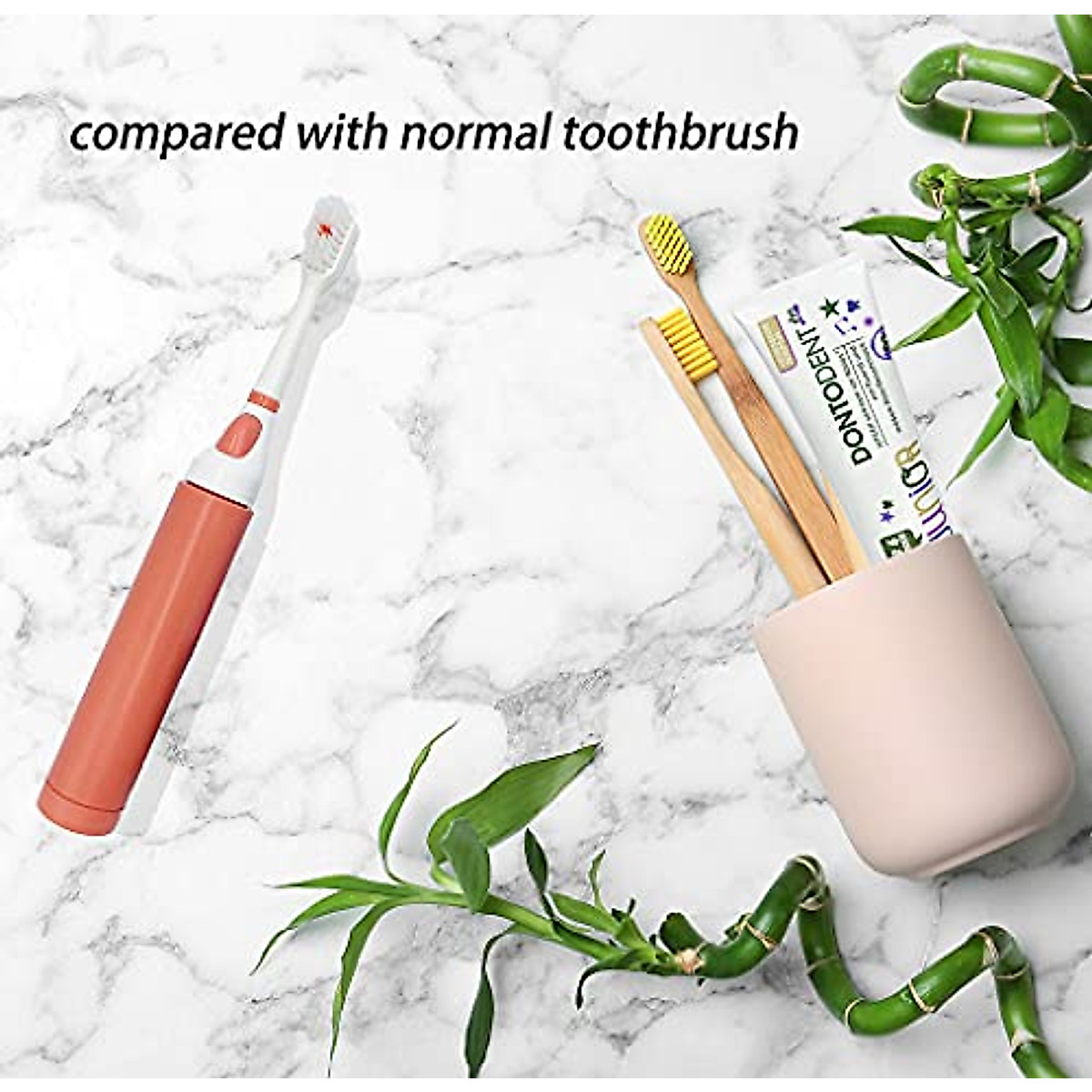 LongSun Portable Travel Size Toothbrush with Toothpaste Built in – Handy Convenient Multifunctional Toothbrush for Family Teens Travelers Easy to Carry