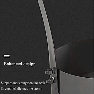 ZXCASDF Cone Top Chimney Cap,Chimney Cowl Stainless Steel,Round Roof Rain Cap,Metal Chimney Cowl with Bird Guard - Rain Snow Hat - Exhaust Tube End - Vent Cover/Cap,d9cm*25cm/3.54in*9.84in