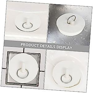 CAXUSD 8pcs Bathtub Drain Stoppers Drain Stopper Bathroom Tub Bathtub Plug Drain Stopper Tub Stopper Bathtub Drain Bathtub Stopper Plug Drain Cover Bathroom Tub Sink Plug Rubber White