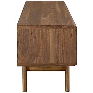 Modway Render 48" Mid-Century Modern Low Profile Media Console TV Stand, 48 Inch, Walnut