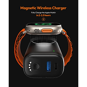 Bilivein Power Bank Portable Charger - 10000mAh Portable Phone Charger 22.5W Fast Charging External Battery Pack with Built-in Cable for Apple Watch Series 8/7/6/Se/5/4, iPhone 14/13/12 Pro Max