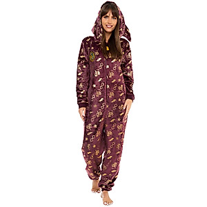 Harry Potter Womens Onesie Red Small