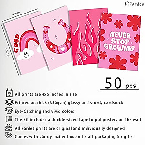 Preppy Room Decor Aesthetic Wall Collage Kit Pictures for Bedroom Wall Decor, Cute and Preppy Wall Decor Aesthetic Posters, Preppy Things for Teen Girls Trendy Stuff, Preppy Posters for Room Aesthetic (Preppy, 50pcs of 4x6inch)