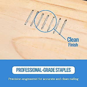 meite 21 Gauge 1/2-Inch Crown with 1/2-Inch Length Upholstery Staples Galvanized Fine Wire Staples Compatible for MT8016 Stapler (10,000 Pcs/Box)