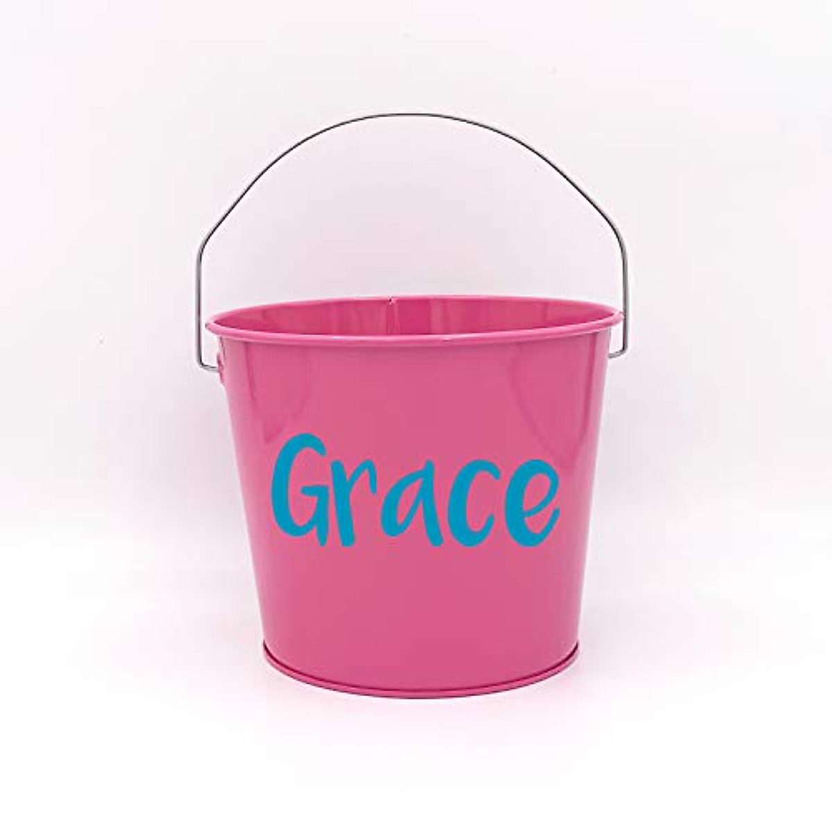 Personalized Name Pail - Choose The Color - Pail Bucket Basket for Girls and Boys