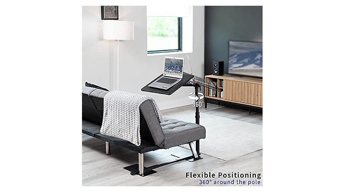 VIVO 20" Over Couch Swivel Table for Remote Work
