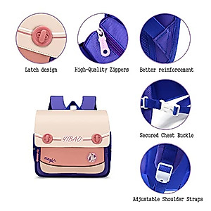 KEBI Japanese Backpackcute Backpacks for Girls，Kids Backpack for Girls School Backpack for 7 to 12 years Schoolbag(Apricot Pink Cute Horse)