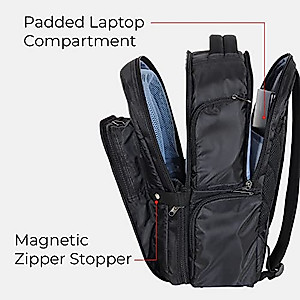 Mavii - The Convention Backpack - 17 inch Suitcase-style Dance Backpack, Versatile Travel Gear, Black