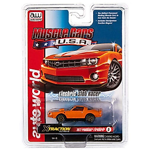 Auto World SC354-5O Xtraction 1977 Pontiac Firebird HO Scale Slot Car Orange