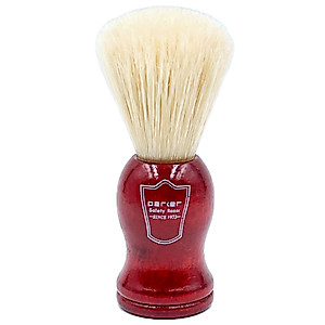 Parker Safety Razor Deluxe 100% Boar Bristle Shaving Brush with Rosewood Handle - Brush Stand Included
