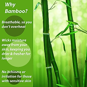 LEAFY BOO Bamboo Low Cut Running Socks for Women, Eczema Socks, Sports, Moisture Wicking, Lightweight, Size 5-10, Pack of 6 Pairs